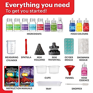 Doctor Jupiter STEM Science Kit - 100+ Experiments| Birthday Gift Ideas, Toys for Boys & Girls ages 7-8-9-10-11-12 Year Old| Volcano Kit, Crystal Growing for Kids - Amazon Exclusive