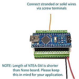 PTSolns Breakout Board BoB Expansion Adapter for Microcontroller (Nano, NTEA-SM-Assembled)
