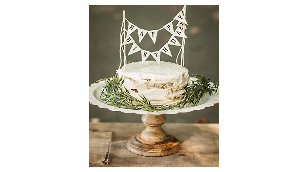 TECCA Happy Birthday Cake Topper - Fun & Gender Neutral