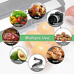 ATSAMFR 200 Count Quart 8x12Inch Vacuum Sealer Bags with BPA Free,Heavy Duty,Great for Vac storage or Sous Vide Cooking