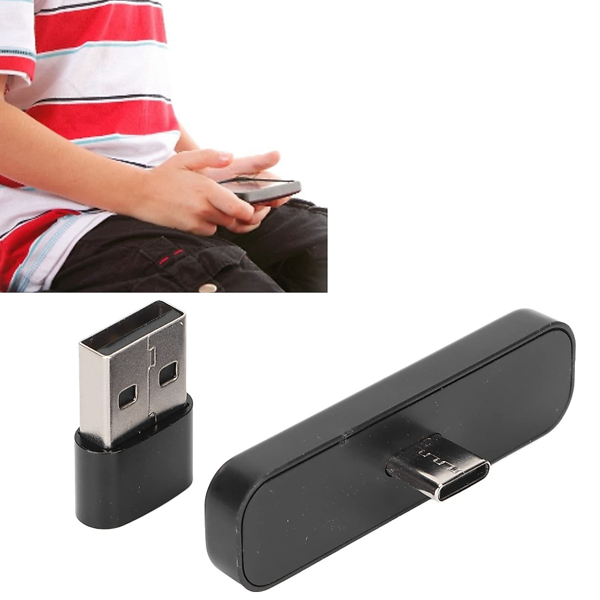 Bluetooth Adapter for Switch ,BT 5.0&EDR Audio Transmitter with Low Latency USB C to USB, 10m/33ft BT Distance
