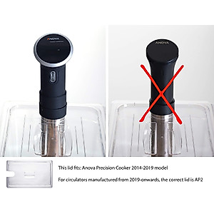 LIPAVI C20L-AP Lid for LIPAVI C20 Sous Vide Container, tailored for the Anova Precision immersion circulator