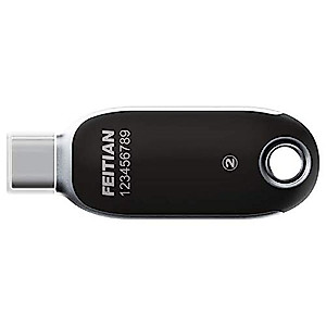 FEITIAN BioPass K26 USB-C Security Key – Fingerprint Sensor, FIDO2 & U2F Certified -NFC – Biometric Two-Factor Authenticator for Windows, Mac, Android – Prevent Account Takeovers & Secure Logins