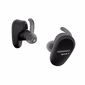 Sony WF-SP800N Truly Wireless Sports In-Ear Noise Canceling Headphones with Mic For Phone Call And Alexa Voice Control, Black
