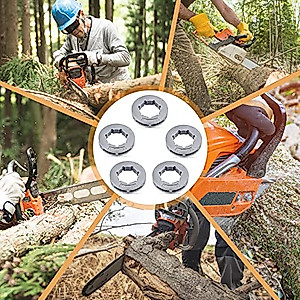 5Pcs Sprocket Rim 3/8" Pitch 7 Tooth 19mm For Stihl MS360 MS310 For Husqvarna 154 254 50 51 55 Chainsaw #18720 Replacement Parts