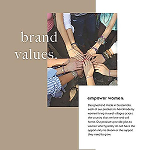 Wakami Earth Handmade Boho Bracelets Set of 7 | Braided Indie Bracelets for Women and Men | Beaded, Stackable, Handmade by Artisans, Waterproof Waxed Thread | DAY