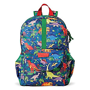 Highlights Backpack for Kids, 17-Inch Weather-Resistant Backpacks for Boys and Girls, Elementary School Kids Bags, Ages 5-9 (Dinosaur Glow-in-the-Dark - Green)