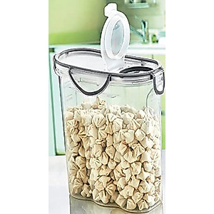 Food Storage Containers Airtight Plastic Containers for Pantry and Kitchen Organization Snack-Cookie Containers Plastic Storage Bins with Silicone Lid Durable Leak Proof BPA FREE Made in TURKEY 1.2LT