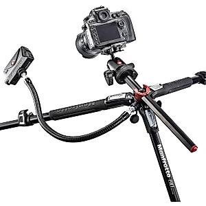 Manfrotto MT190XPRO4 Aluminum 4-Section Tripod,Black