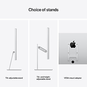 Apple 27 Inches Studio Display - Standard Glass - Tilt-Adjustable Stand ​​​​​​​ (Renewed)