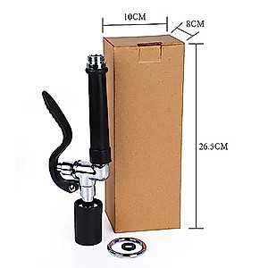 Junejour Pre-Rinse Spray Valve Head Commercial Sink Sprayer (Mist Spray Faucet, 0.65 GPM) Kitchen Faucet with Sprayer Nozzle & Handles, Pull Down Faucet Sprayer