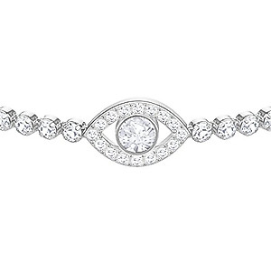 Swarovski Rhodium Plated Evil Eye Bracelet