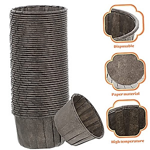 UPKOCH 150 pcs cupcake Paper Cake Xmas Holder Flamingo Heat Black Pudding For Liners Year Household Muffins New Ice Home Wrapper Cup Cuake Baking Wrappers Disposable Compact Pan