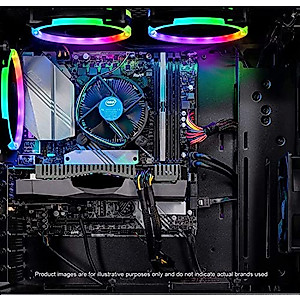 Skytech Gaming Shadow Gaming PC Desktop – INTEL Core i5 10400F 2.9 GHz, RTX 3050, 1TB NVME SSD, 8G DDR4 3200, 600W GOLD PSU, AC Wi-Fi, Windows 10 Home 64-bit,Black