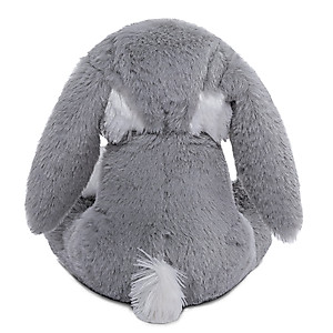 Nleio Bunny Rabbit Stuffed Animal, 8.5" Bunny Plush with Floppy Ears, Huggable & Washable, Baby Stuffed Animals Plush Toy for Girls Boys Kids Friends Easter Birthday Gifts (Gray)