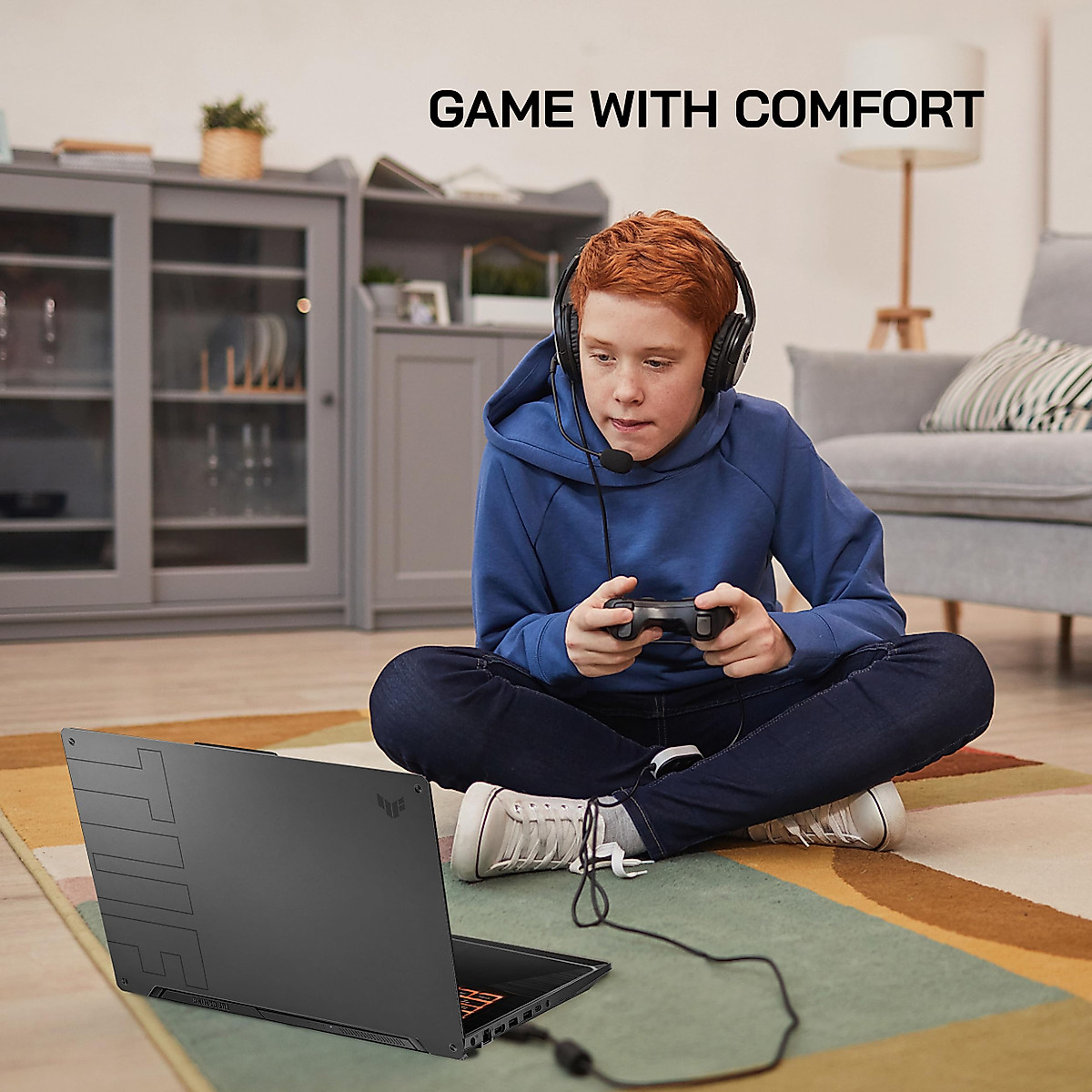 ASUS TUF 17.3" FHD 144Hz Gaming Laptop, Intel 11th Core i5-11400H, NVIDIA GeForce RTX 3050 4GB, 32GB RAM, 2TB PCIe SSD, Backlit Keyboard, WiFi 6, Windows 11, Gray, 128GB Hotface Extension Set