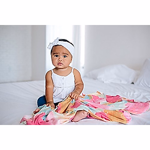 Copper Pearl Large Premium Knit Baby Swaddle Receiving Blanket Monet