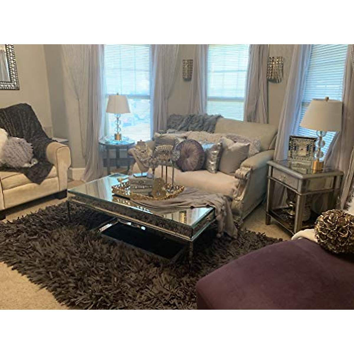 Lush Decor Sheer Grommet Curtains Panel with Insulated Blackout Lining, Room Darkening Window Curtain Set (Pair), 38"W x 84"L, Wheat