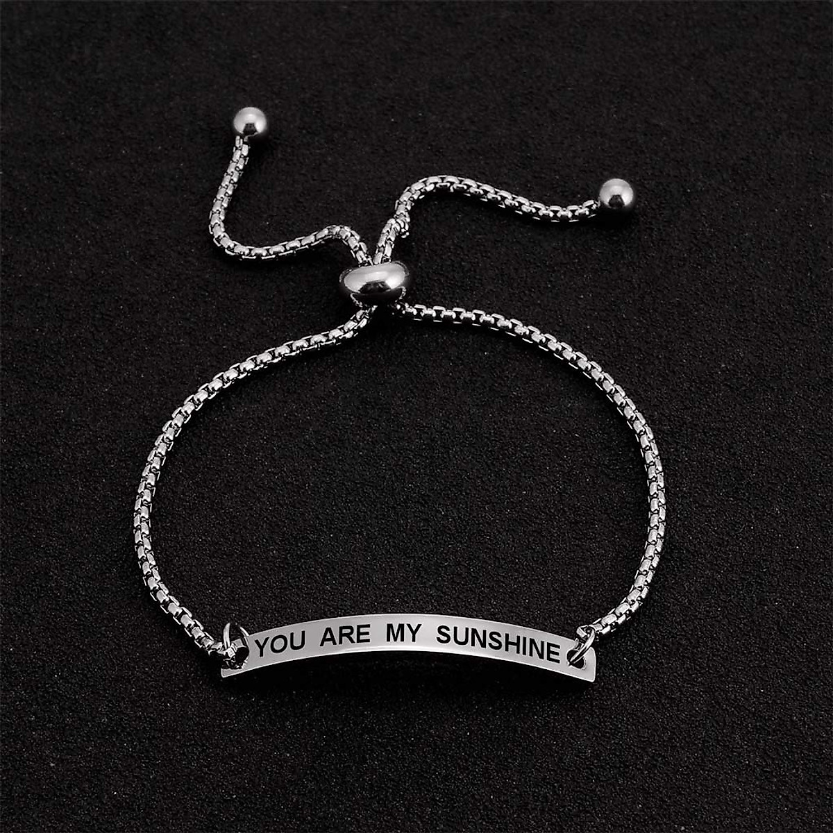 SOUSYOKYOSAM You are My Sunshine Expandable Mantra Cuff Bangle Bracelet Graduation Fashion Jewelry