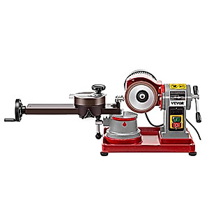 Mophorn Circular Saw Blade Sharpener 5" Grinding Wheel Size, Rotary Angle Mill Grinding Machine 370W, Saw Blade Sharpener Machine for Carbide Tipped Saw Blades