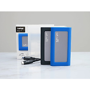 CalDigit Tuff Nano Plus 2TB - Compact Rugged IP67 Waterproof USB-C 3.2 Gen 2 10Gb/s External NVME SSD, Compatible with Thunderbolt 4 Mac and PC, Up to 1055MB/s (2TB Nano Plus, Charcoal Black)