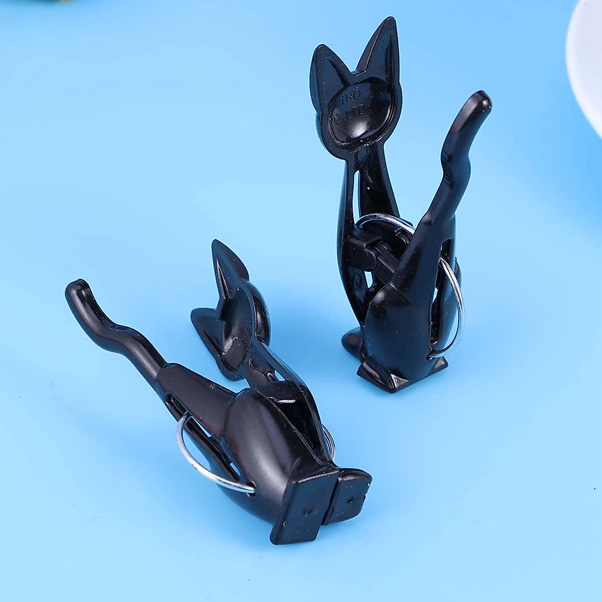 BESPORTBLE Bag Clips Bag Clips Bag Clips Cat-Shaped Bag Clips, 4Pcs Cat Chip Clips for Food Storage, Snack Bag and Chips Bag - Cartoon Cat Clothes Clips Household Sealing Clips Bag Clips Clothespins