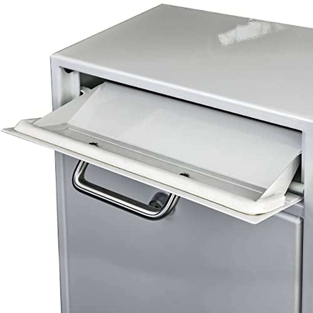 Mail Boss 7420 High Security Steel Locking Wall Mounted Mailbox - Office Drop Box - Comment Box - Letter Box - Deposit Box, Alpine White