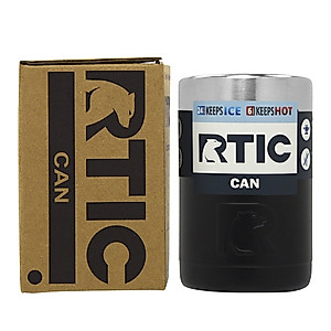 RTIC Cooler Insulated Can, 1 Count (Pack of 1), Black
