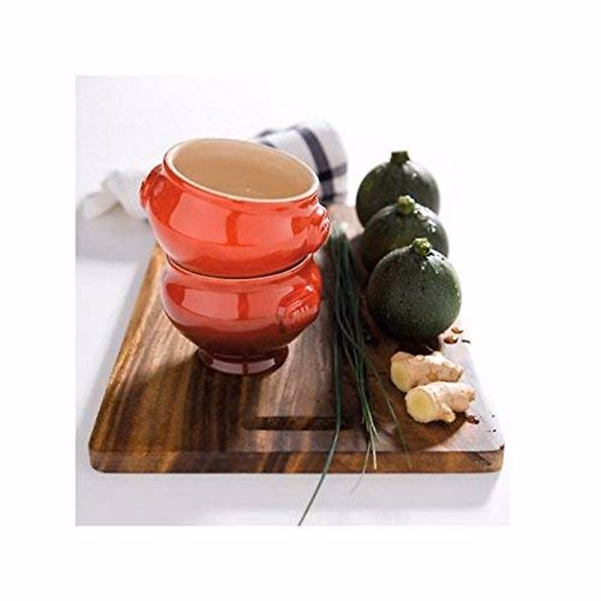 Le Creuset Heritage Stoneware Soup Bowl, 20-Ounce, Cerise (Cherry Red)