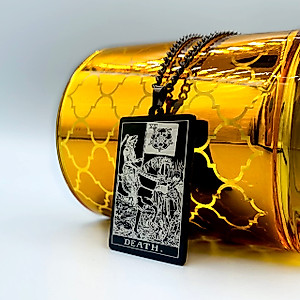 Mall of Style Scorpio Necklace for Women - Scorpion Pendant - Death Tarot Card Necklace (Scorpio - Death)