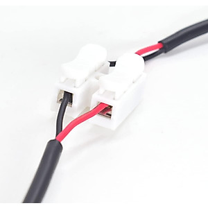 ELNONE 2PCS 20AWG USB Pigtail 2 Wire,0.6M/2FT USB 2.0 Male Plug 2pin Wire DIY Pigtail Cable 5V Bare Wire Cable 5V 5A Black USB Plug Power Cable with 2-Position Spring Wire Connector