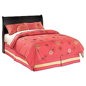 Signature Design by Ashley Huey Vineyard Traditional Full Sleigh Headboard ONLY, Black