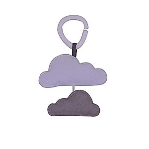 Bacati Clouds in The City Baby Play Gym with Mat, Mint/Grey
