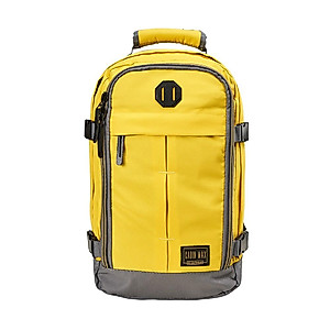 Cabin Max Metz Stowaway 20L Travel Bag 16x10x8 (40x25x20cm) - Mini Backpack/Weekender Bag Ideal Underseat Carry on Luggage (Vintage Yellow)