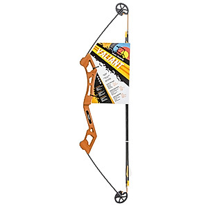 Bear Archery Valiant Bow Set for Youth, Right Hand, Flo Orange