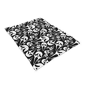 Lament Configuration Ghostface Scream, Halloween Decoration Throw Blanket for Women Men Girls Boys Couch Sofa Bed Decor 60" x 50" (150cm x 130cm)