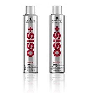 Schwarzkopf OSiS Freeze Finish 2 Strong Hold Hairspray - Medium Control, Aerosol, 14.6 oz., Pack of 2