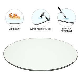 SAGIDAR Round Tempered Glass,Tempered Glass Round Table Top, Clear Glass High Gloss, Round Table Glass Top, Kitchen Dining Table Top, Tempered Glass Top, 15IN 24IN 30IN 35IN 40IN