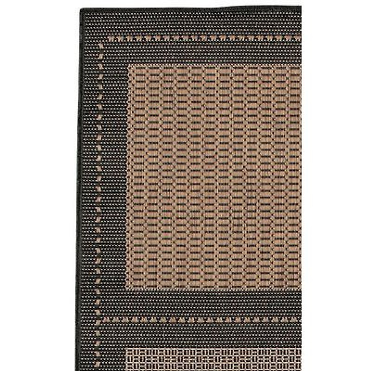 Couristan 1043/2500 Recife Summit 8-Feet 6-Inch by 13-Feet Rug, Cocoa Black