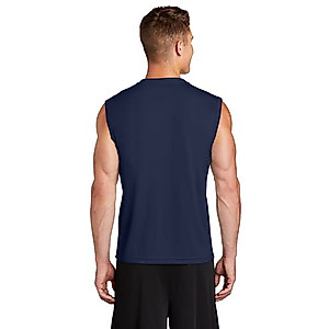 Mens Sleeveless Moisture Wicking Muscle T-Shirts. XS-4XL