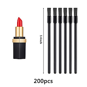 Shappy 200 Pieces Disposable Lip Gloss Brushes Lipstick Wands Applicator Multi-functional Makeup Cosmetic Brush Flat Brush Tools for Women Girls