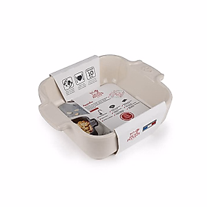 Peugeot Appolia Individual Petite Square Oven Baking Dish, 5" x 5", Ecru