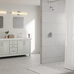 Replacement for Moen T2151 Brantford Posi-Temp Valve Trim Kit, Chrome Shower Trim Kit Shower Lever Handle (#2510 Valve Required)