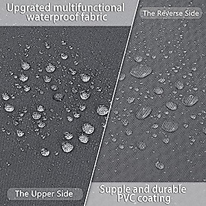 Favoyard Outdoor Seat Cushion Set 19 x 19 Inch Waterproof & Fade Resistant Patio Furniture Cushions with Removable Cover Deep Seat & Back Cushion with Handle and Adjustable Straps for Chair Sofa Couch