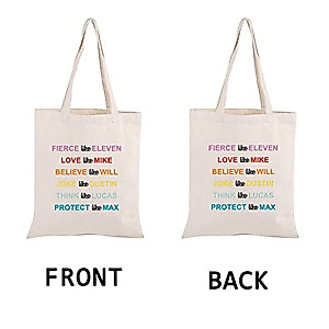 PWHAOO Fierce Like Eleven Love Like Mike Tote Bag TV Show Characters Tote Bag Gift For Fans (FIERCE like ELEVEN TOTE)