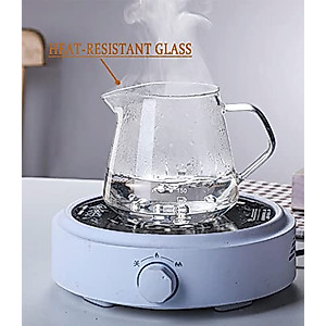 COFISUKI Pour Over Coffee Maker - 600ML Glass Carafe Coffee Server with Glass Coffee Dripper/Filter, Drip Coffee Maker Set for Home or Office, 1-4 Cups