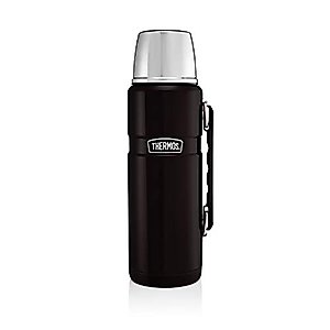 Thermos Stainless King Flask, Matt Black, 1.2 L