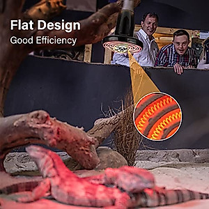 Reptile Heating Lamp Ceramic Heat Emitter Infrared Bulbs for Lizard Tortoise Bearded Dragon Hedgehogs Reptiles Amphibians (Size : 150W)