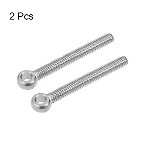 uxcell M6 x 50mm Machinery Shoulder Swing Lifting Eye Bolt 304 Stainless Steel Metric Thread 2pcs