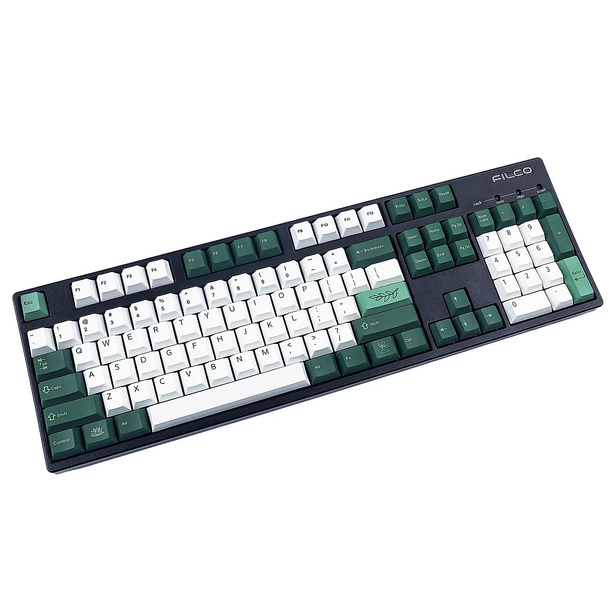 144 Keys Botanical Cherry Profile PBT Dye Sub Keycaps for MX Mechanical Keyboard GMMK Filco Ducky 104 TKL GK61 KBD75 96 GK64 68 (144 Key Botanical)